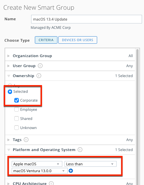 Using Workspace ONE to Manage Operating System Updates on macOS Devices ...