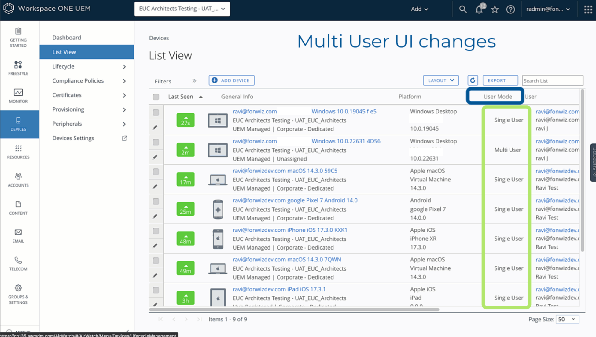 Workspace ONE UEM Windows Multiuser | Omnissa