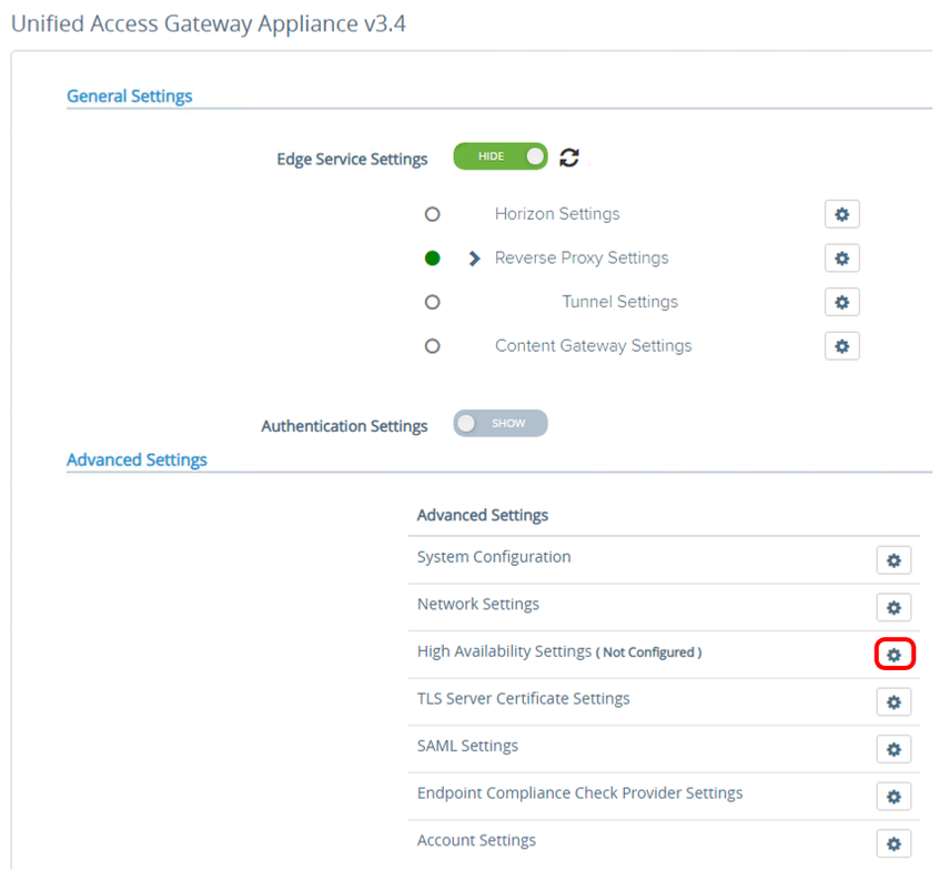 Configuring High Availability in Unified Access Gateway | Omnissa